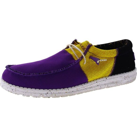 Hey Dude | Shoes | Hey Dude Mens Wally Sox Tri Purple Laceup Comfort ...